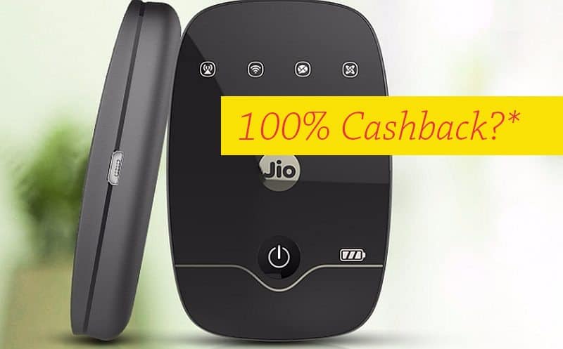 Reliance Jio Offers 100% Cashback for JioFi Routers: Here is How it Works