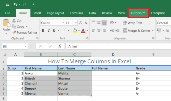 How To Merge Columns In Microsoft Excel Without Data Loss