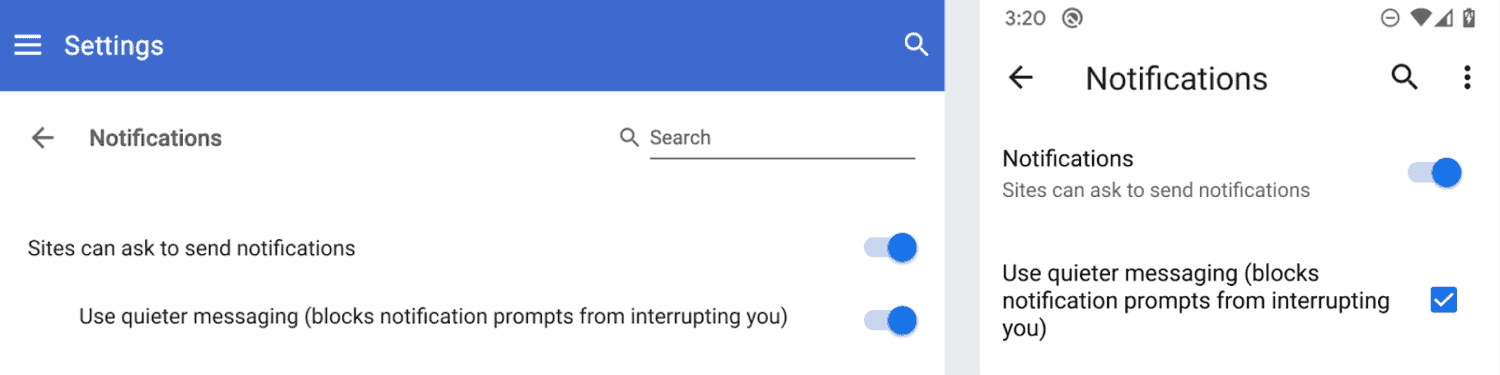 Chrome 80 Adds Quieter UI to Automatically Block Notification Requests