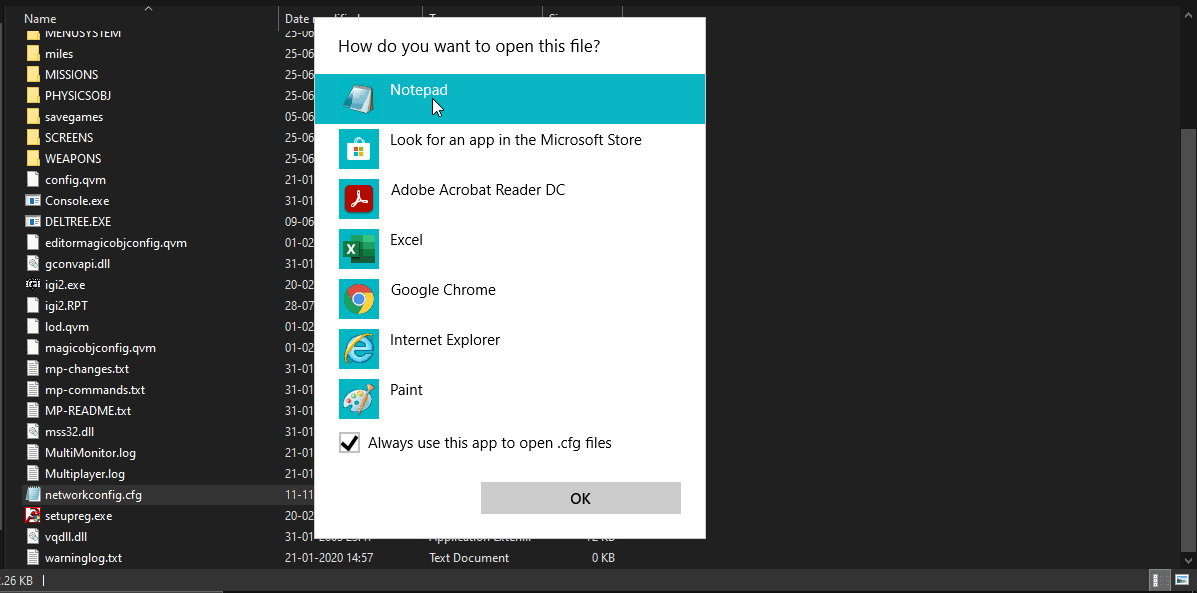 How to Open, Edit and Save .CFG Files in Windows Computer