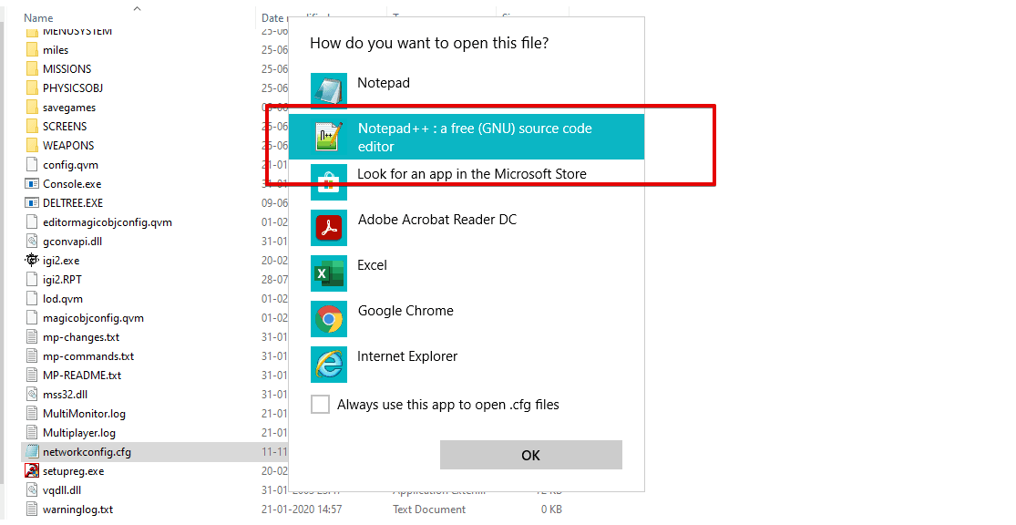 How to Open, Edit and Save .CFG Files in Windows Computer