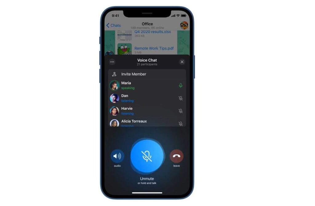 Telegram Launched Group Voice Chat Rooms, New Animations, SD Card ...