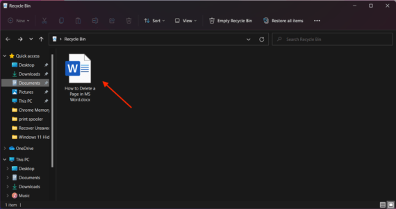 How to Recover Unsaved Word Document on Windows PC or Laptop