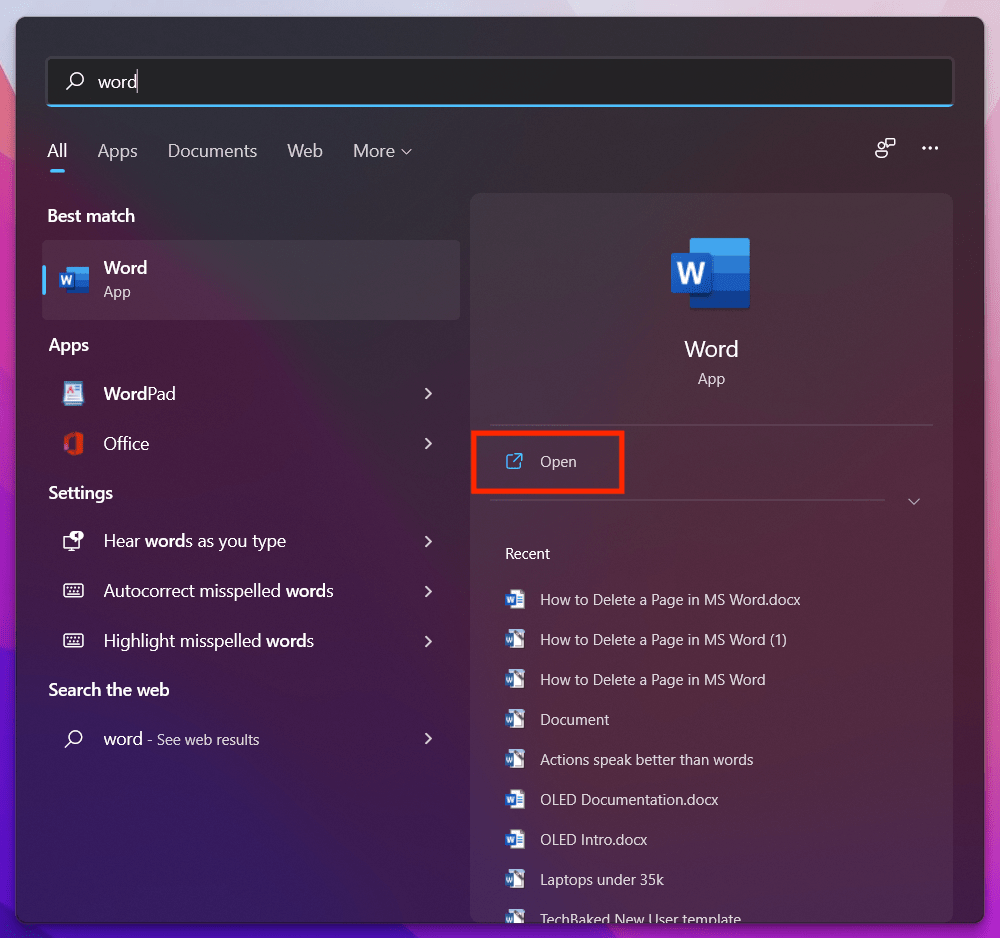 How to Recover Unsaved Word Document on Windows PC or Laptop