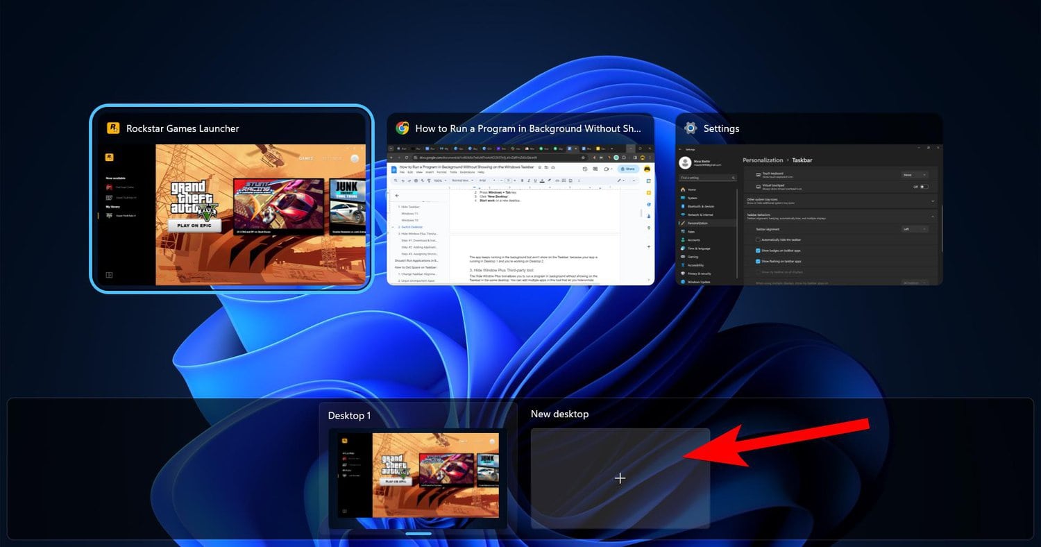 How to Hide Running Apps from Taskbar in Windows 11