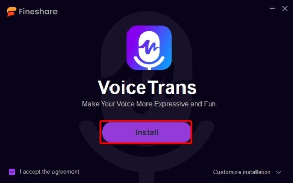 Fineshare VoiceTrans Review: The Voice Transforming App