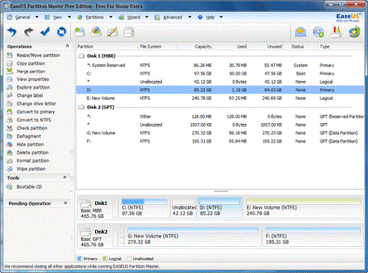 Free Partition Manager Software To Resize Your HDD Partitions