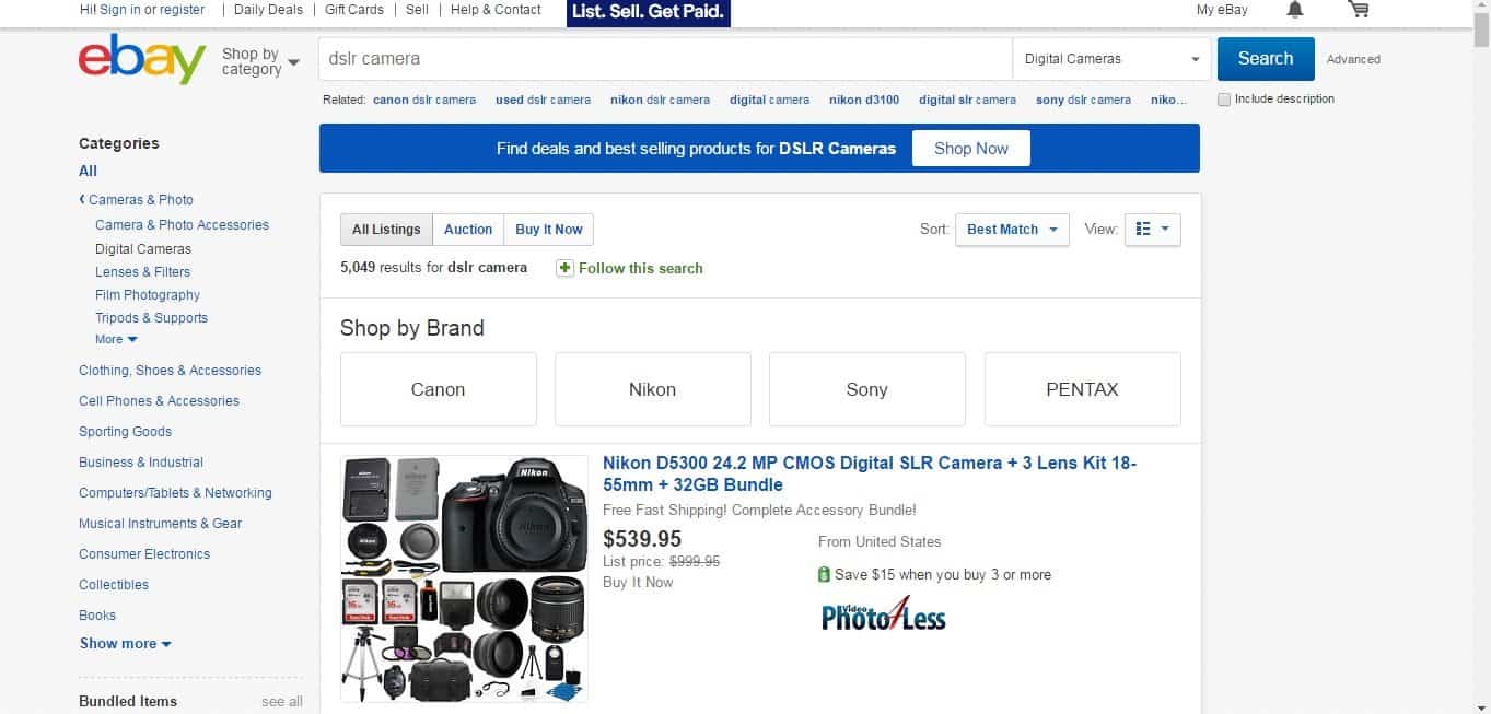 The Best 7 Sites to Buy DSLR Camera, Lenses and Accessories Online